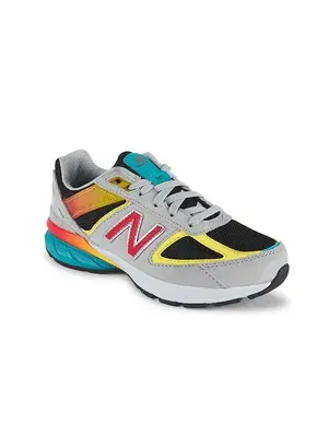 NEW BALANCE Little Boy's & Boy's 990v5 Suede Mix Media Low-Top Sneakers Grey