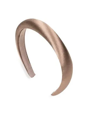 JENNIFER BEHR Tori Headband In Satin Cappuccino