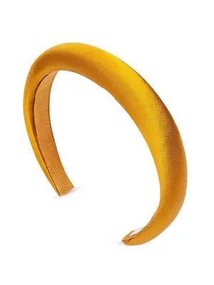 JENNIFER BEHR Tori Headband In Satin Saffron