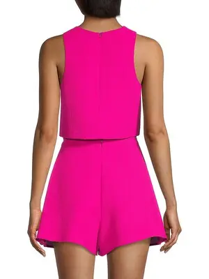 Black Halo X Laurel Berman Sanibel Two-piece Romper - Vibrant Pink