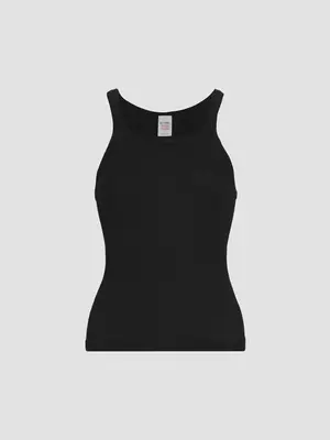 RE/DONE The Ribbed Tank Black