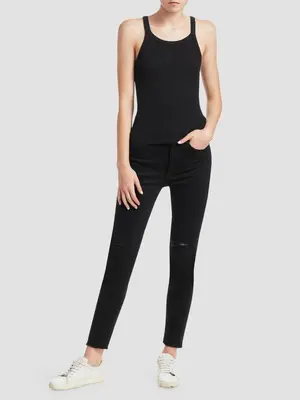 RE/DONE The Ribbed Tank - Black