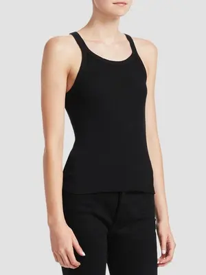 RE/DONE The Ribbed Tank - Black