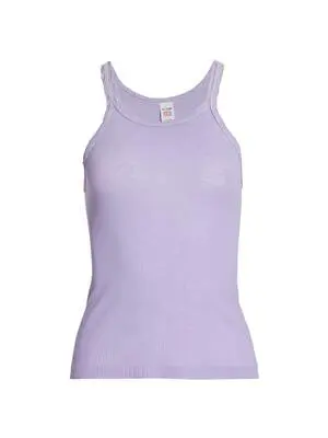 RE/DONE The Ribbed Tank Faded Orchid