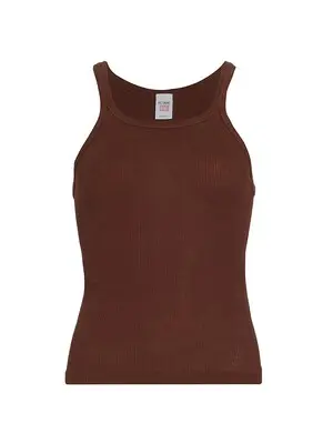 RE/DONE The Ribbed Tank Hickory