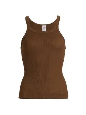 RE/DONE The Ribbed Tank Sienna