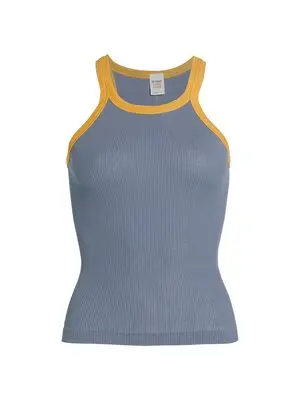 RE/DONE The Ribbed Tank Steel Blue