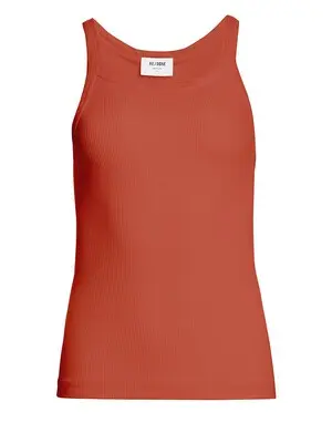 RE/DONE The Ribbed Tank Taupe