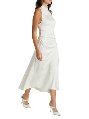A.L.C. Inez Satin Halter Dress