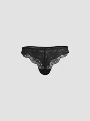 Simone Perele Karma Scalloped Lace Tanga