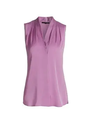 Kobi Halperin Mila Sleeveless Silk-blend Blouse Tulip