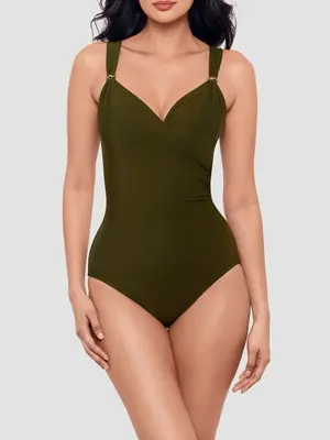 Miraclesuit Razzle Dazzle Siren One-piece Swimsuit - Nori
