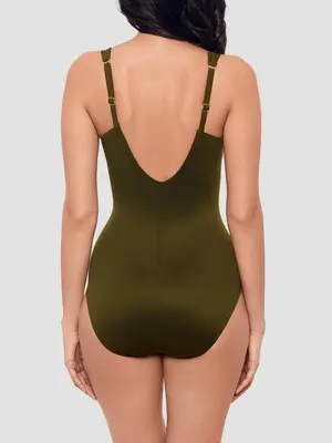 Miraclesuit Razzle Dazzle Siren One-piece Swimsuit - Nori
