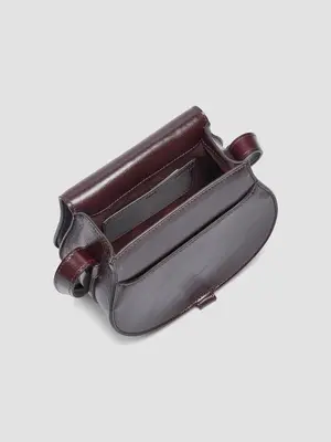Chloé Marcie Leather Saddle Bag - Auburn Red