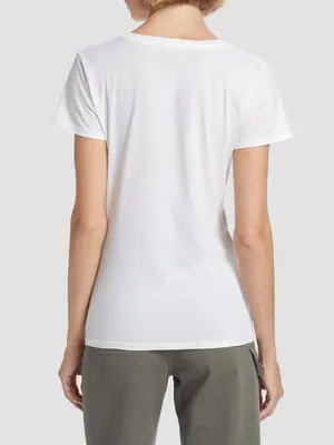 NILI LOTAN Carol V-neck T-shirt - White