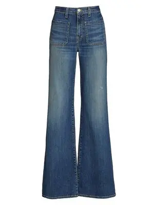 NILI LOTAN Florence High-rise Boot-cut Jeans - Classic Wash