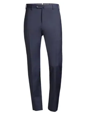 PT TORINO Traveller Slim-fit Performance Wool Trousers - Blue