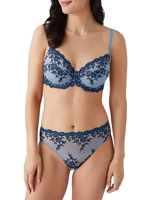 Wacoal Embrace Lace Underwire Bra Windword Blue Titan