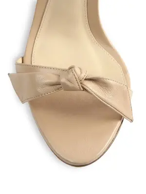 ALEXANDRE BIRMAN Clarita Bow Leather Sandals - Black