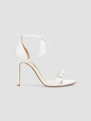 ALEXANDRE BIRMAN Clarita Bow Leather Sandals White