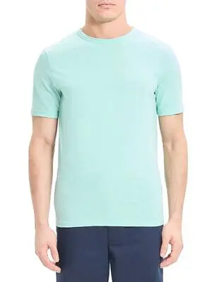 Theory Essential Short-sleeve Cotton T-shirt Celadon