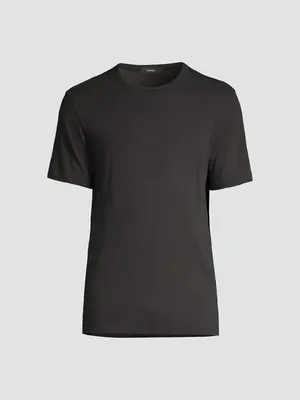 Theory Essential Short-sleeve Cotton T-shirt - Eclipse