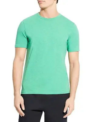 Theory Essential Short-sleeve Cotton T-shirt Jade Green