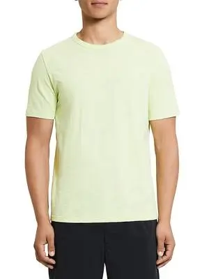 Theory Essential Short-sleeve Cotton T-shirt Lime