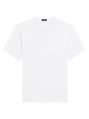Theory Essential Short-sleeve Cotton T-shirt Misty Haze
