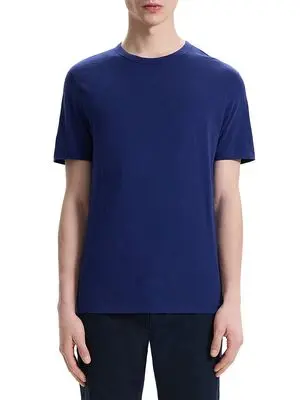 Theory Essential Short-sleeve Cotton T-shirt Ocean