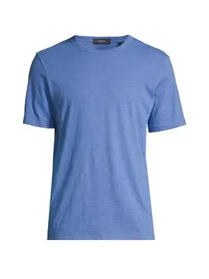 Theory Essential Short-sleeve Cotton T-shirt Skyline