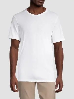 Theory Essential Short-sleeve Cotton T-shirt - White