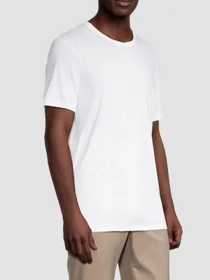 Theory Essential Short-sleeve Cotton T-shirt - White