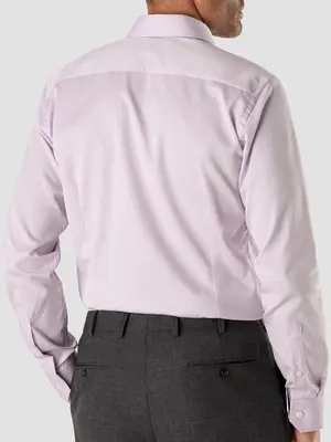 Eton Slim-fit Twill Dress Shirt - Lavendar