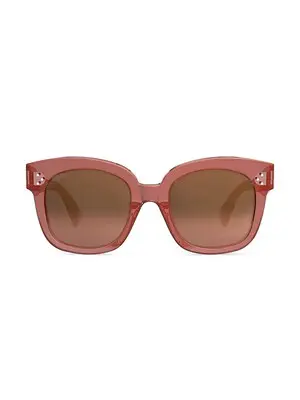 Celine 54mm Square Cat-eye Sunglasses Gradient Bordeaux