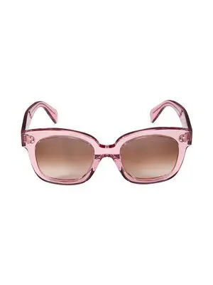 Celine 54mm Square Cat-eye Sunglasses Pink