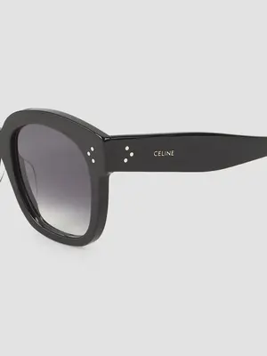 Celine 54mm Square Cat-eye Sunglasses - Smoke Black