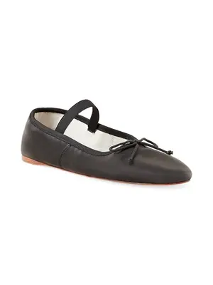 LOEFFLER RANDALL Leonie Leather Ballet Flats - Black