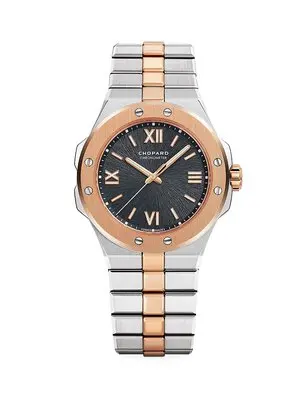 Chopard Alpine Eagle 18k Rose Gold & Stainless Steel Bracelet Watch Rose Gold