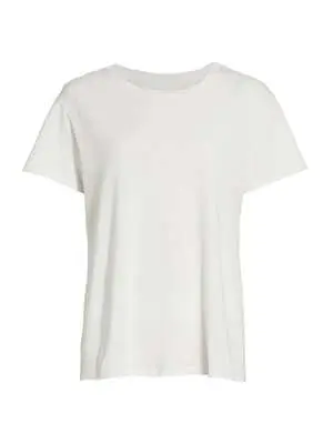 NILI LOTAN Brady Cotton T-shirt Ecru