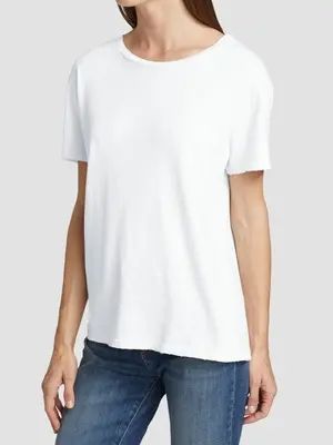 NILI LOTAN Brady Cotton T-shirt - White