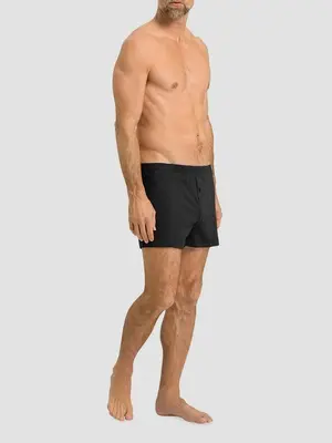 Hanro Cotton Sporty Knit Boxers - Black