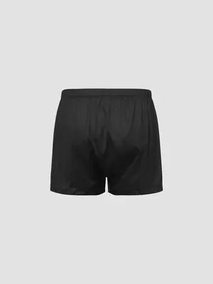 Hanro Cotton Sporty Knit Boxers - Black
