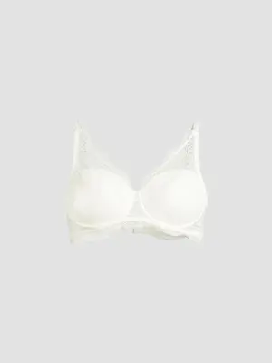 Simone Perele Karma Molded Lace Bra - Ivory