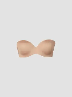 Le Mystère Sculptural Plunge Strapless Push-up Bra - Natural