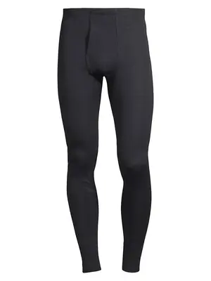 Hanro Woolen Silk Longleg Charcoal