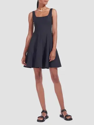 Staud Wells Mini Dress Black