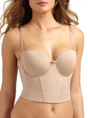Le Mystère Women's Soiree Short-line Bustier - Nude  - Nude