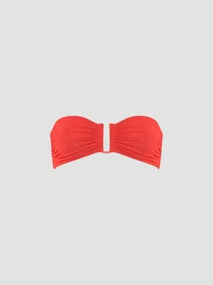 ERES Show Bandeau Bikini Top Ecarlate