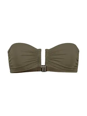 ERES Show Bandeau Bikini Top Olive Noire